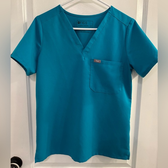 Figs | Other | Figs Catarina One Pocket Scrub Top Teal Xs Limited ...